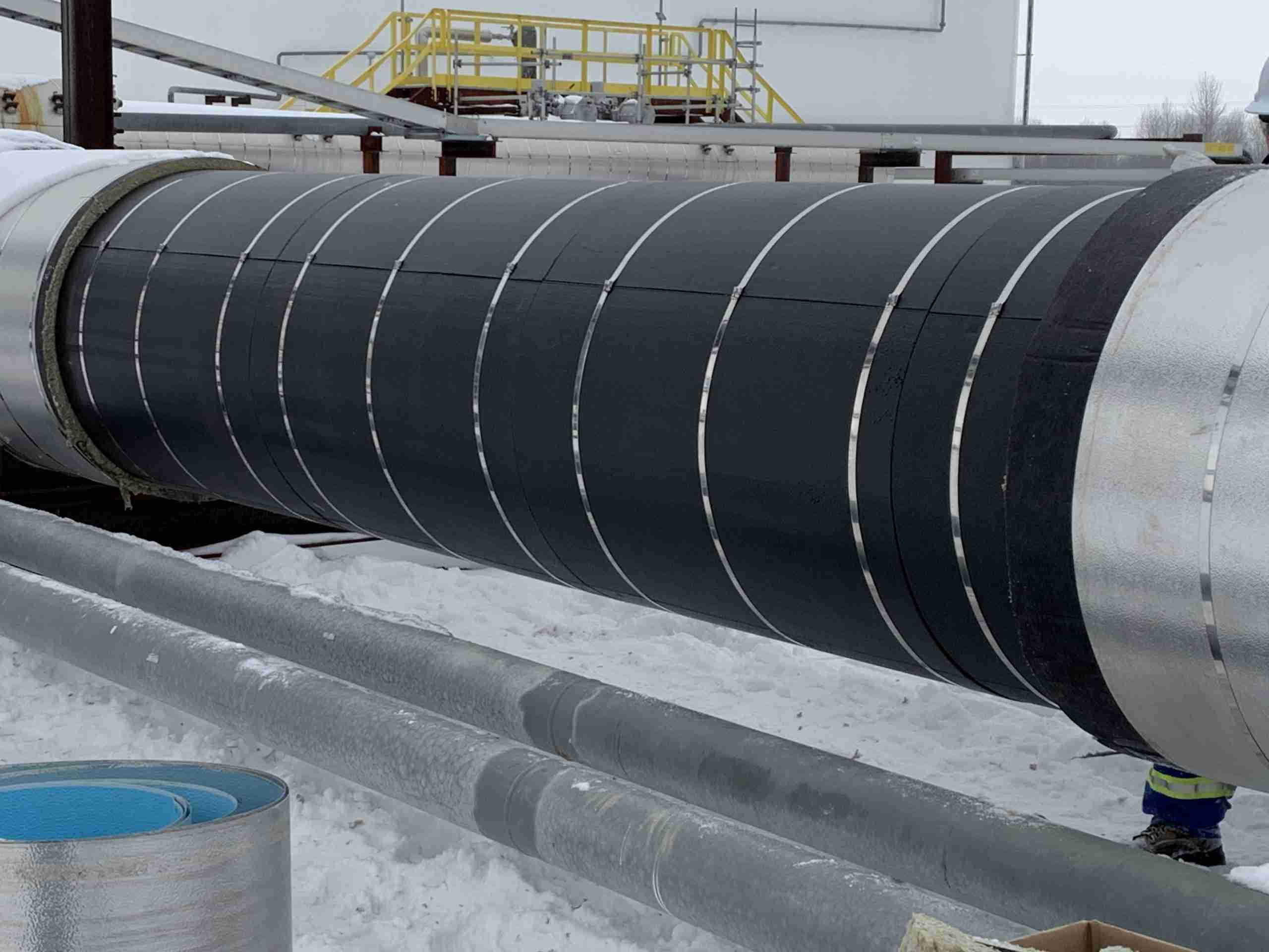 SnapLok Insulation at Alberta Industrial Plant | True North Scaffold