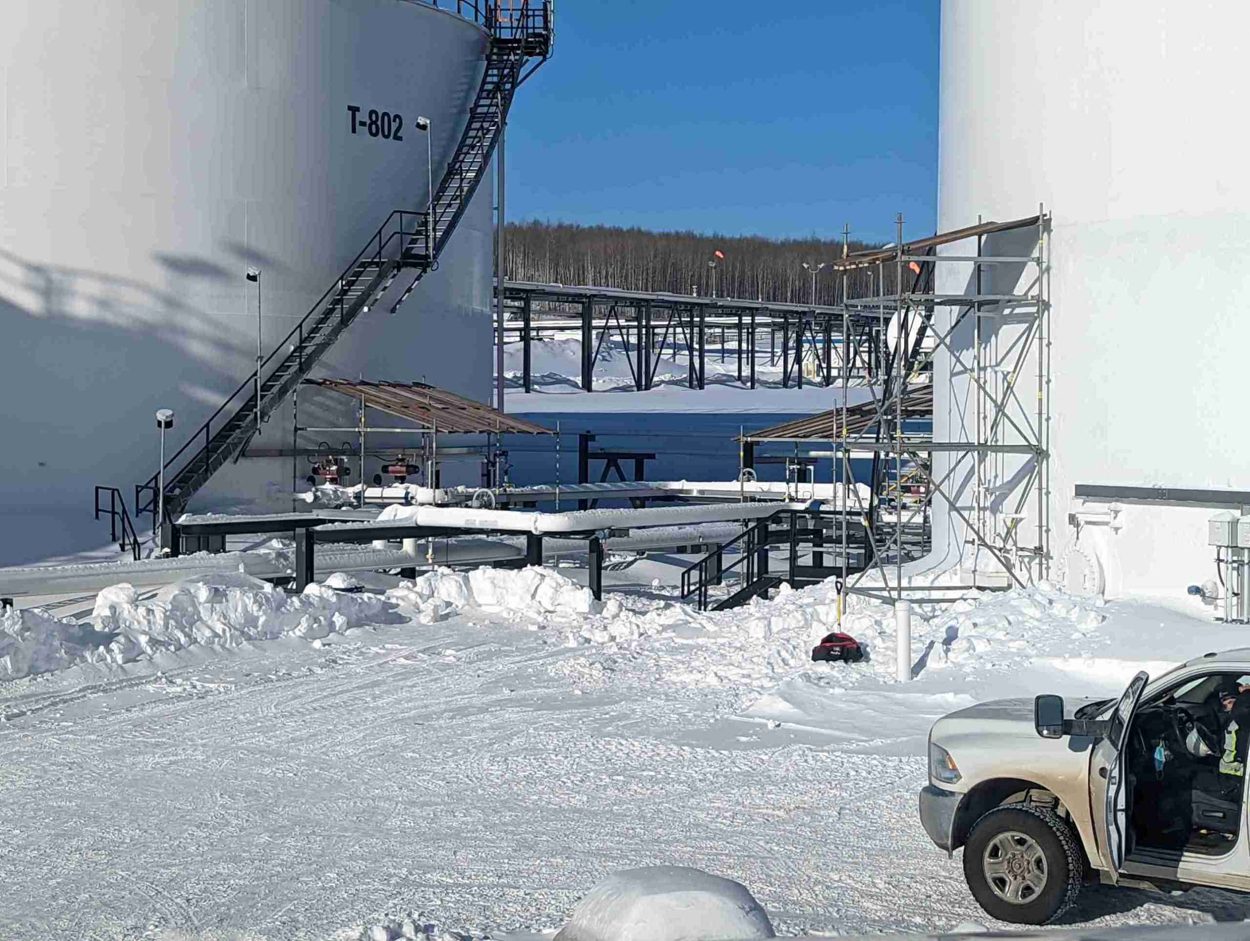 Industrial Overhead Protection Scaffolds in Alberta | True North Scaffold